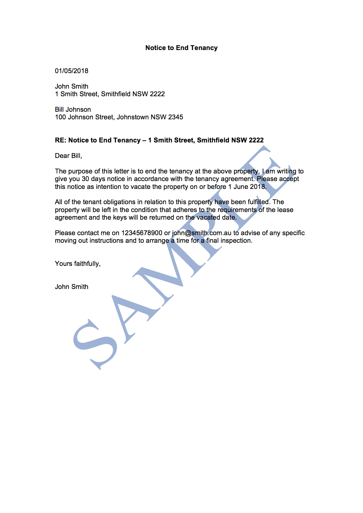 Vacate The Premises Letter For Your Needs Letter Template Collection